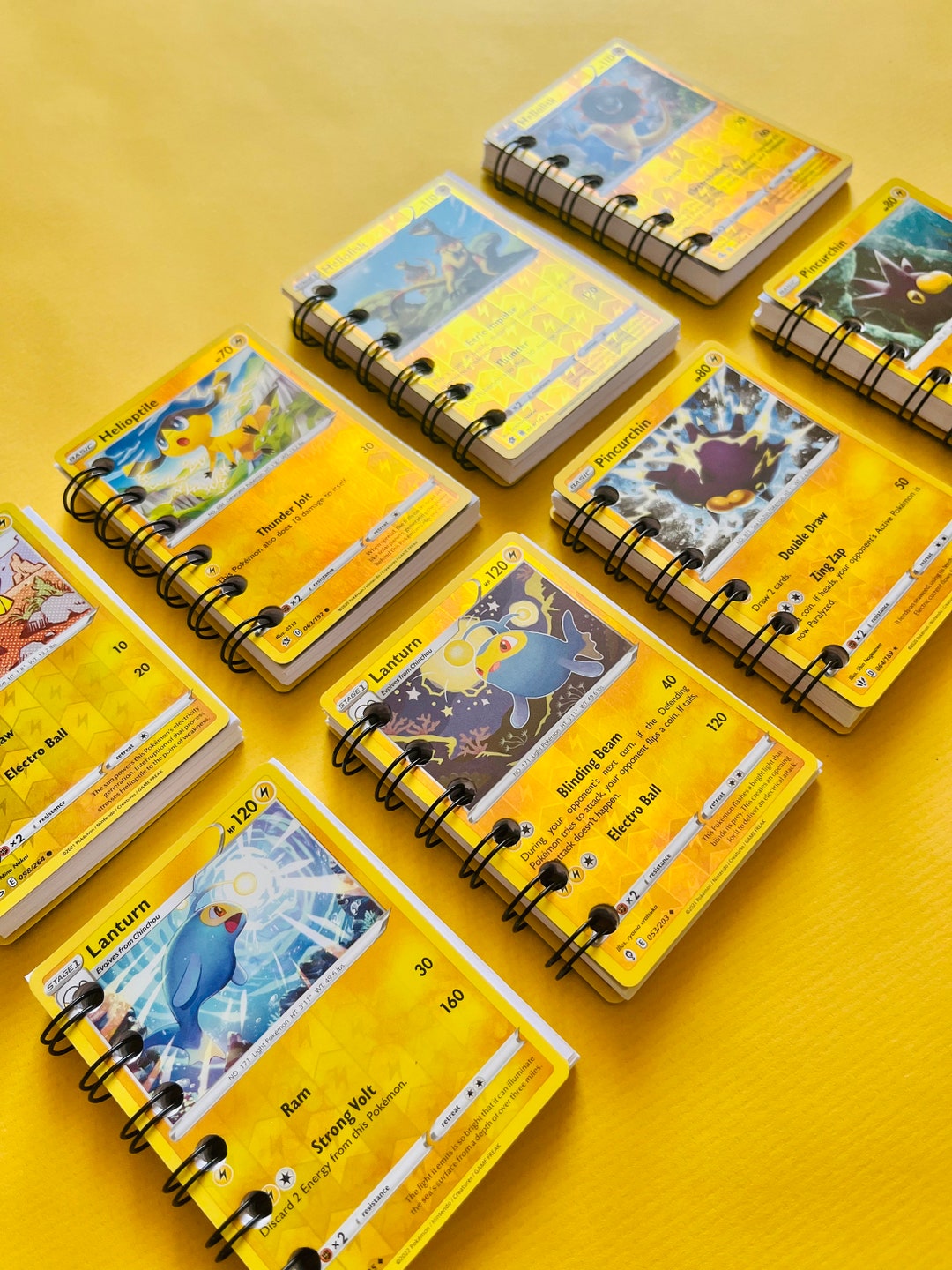 REVERSE HOLO Electric Type Shiny Pokémon Card Notebook/pocketbook ...
