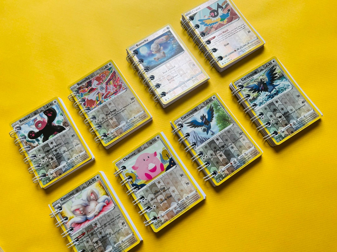 Reverse Holographic Shiny Pokémon Card Notebook/pocketbook. Ideal for ...
