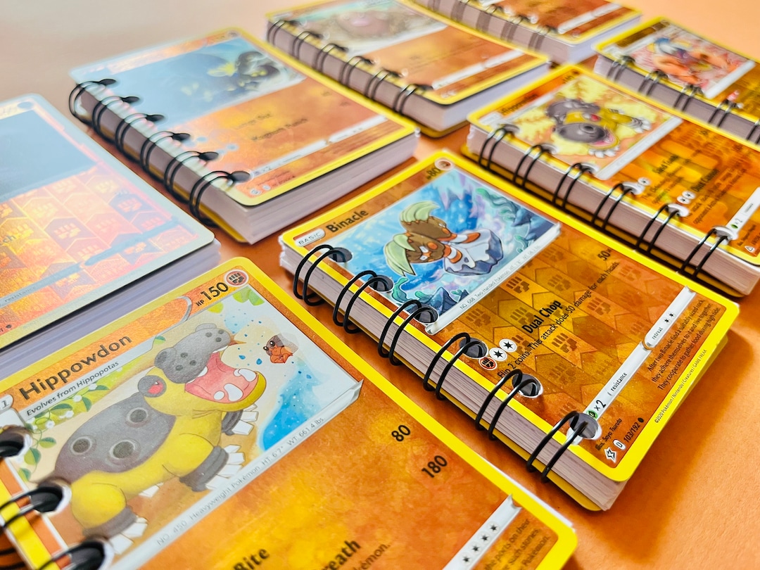 REVERSE HOLO Fighting Type Shiny Pokémon Card Notebook/pocketbook ...