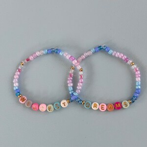 DIY Friendship Bracelet Kit Custom Letter Bracelets Set of 2 Make Your ...