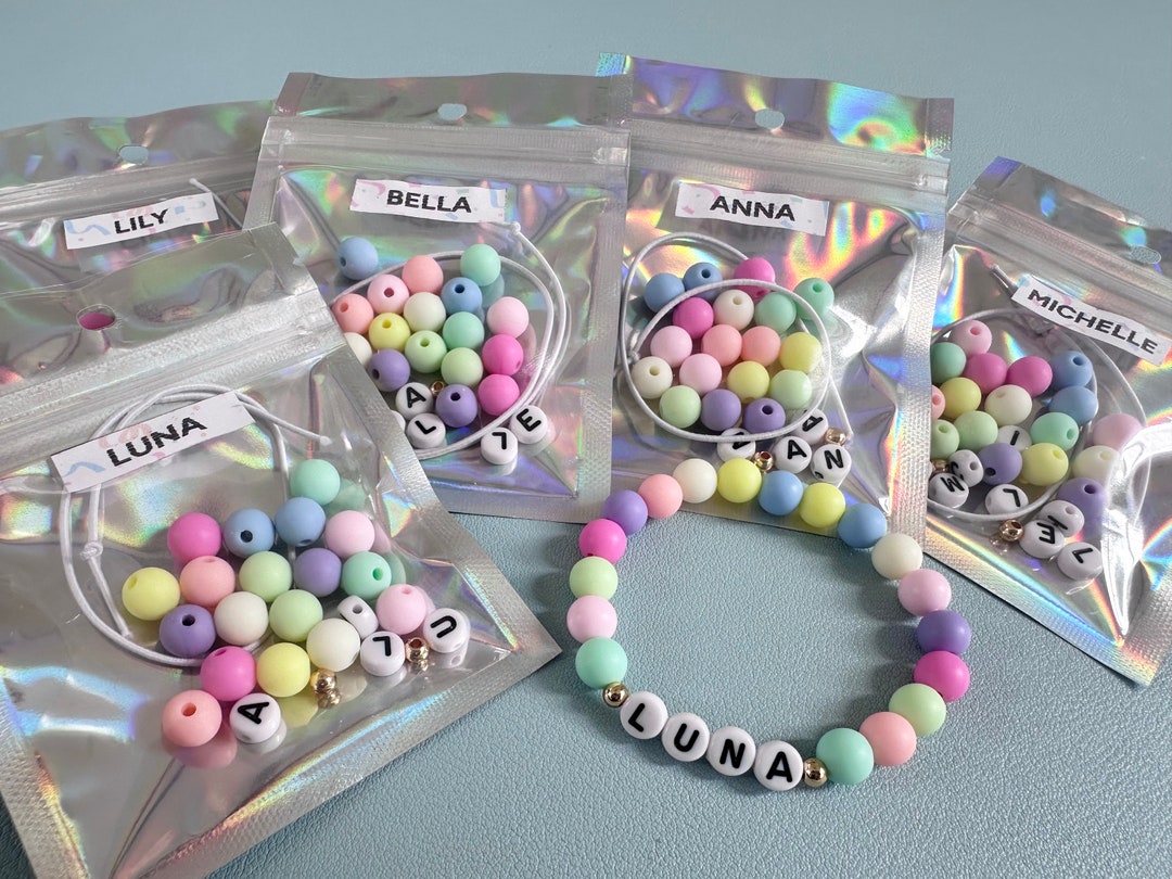 DIY Friendship Bracelet Kit | Birthday Party Favor Custom Letter ...