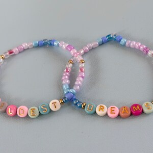 DIY Friendship Bracelet Kit Custom Letter Bracelets Set of 2 Make Your ...