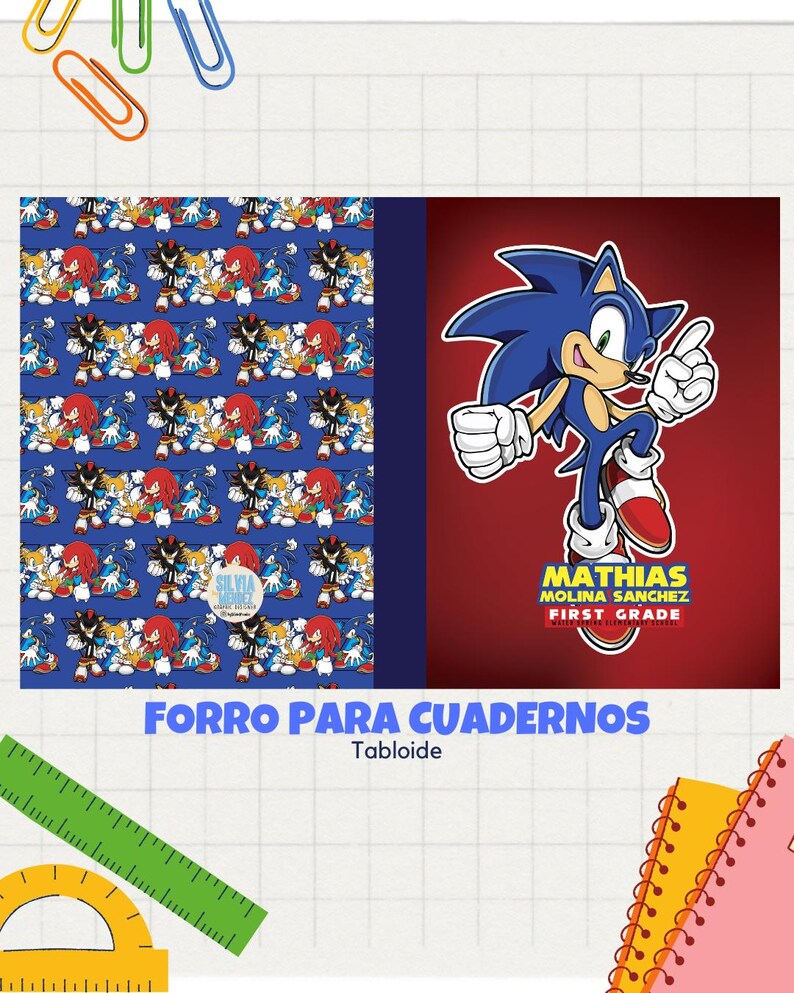 SONIC School Labels - Notebook Cover | Labels | Notebook Cover ...
