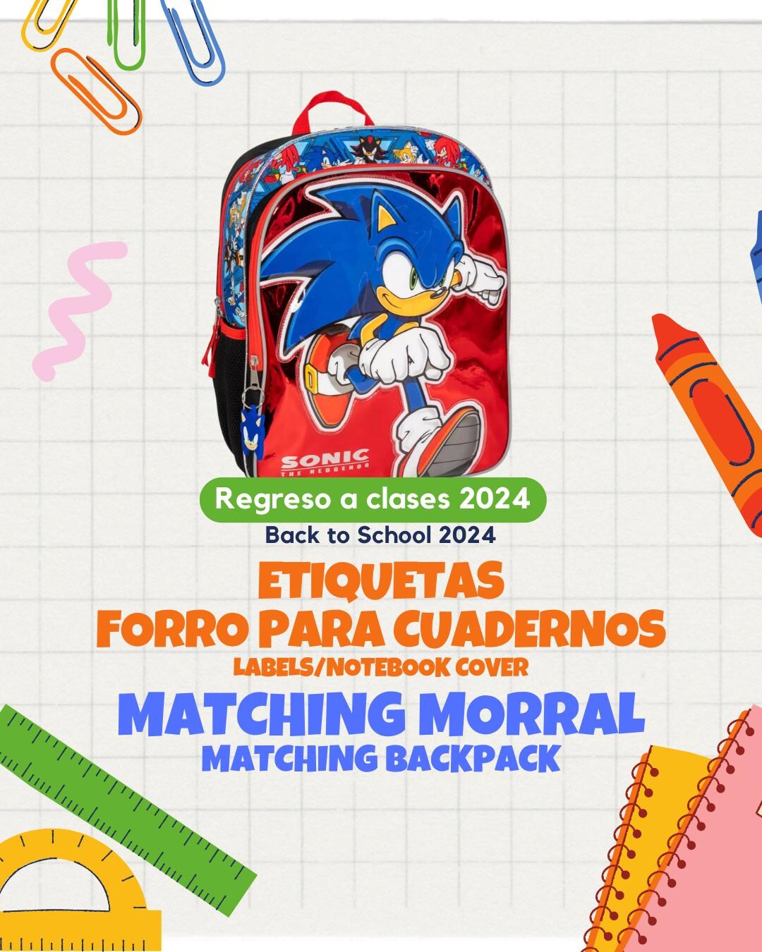 SONIC School Labels - Notebook Cover | Labels | Notebook Cover ...