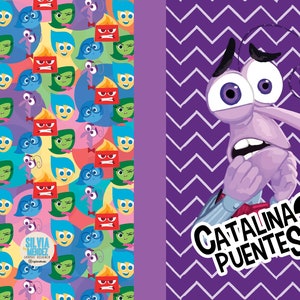 INSIDE OUT INTENSAMENTE School Labels - Notebook Cover | Etiquetas ...