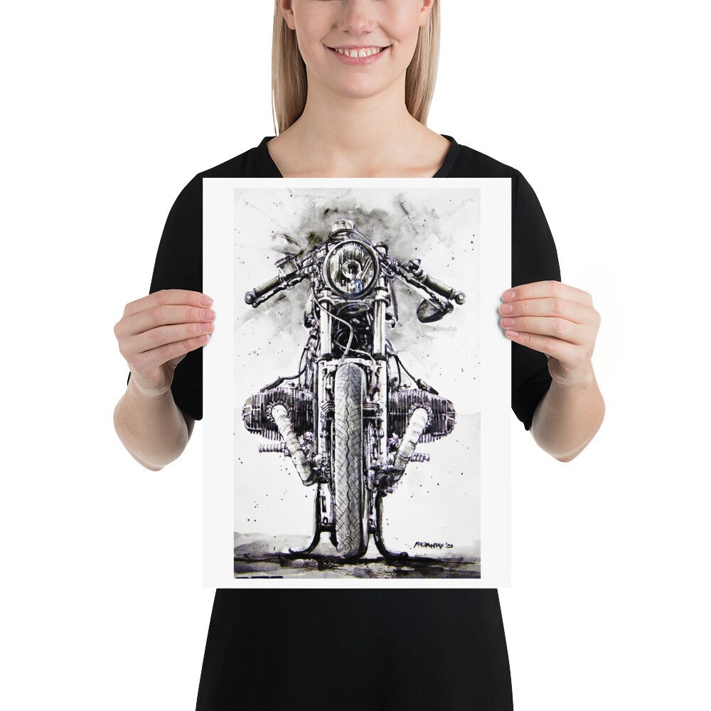 BMW Motorcycle- Art Print Posters Wall Deco Posters, Motorcycle Nursery ...