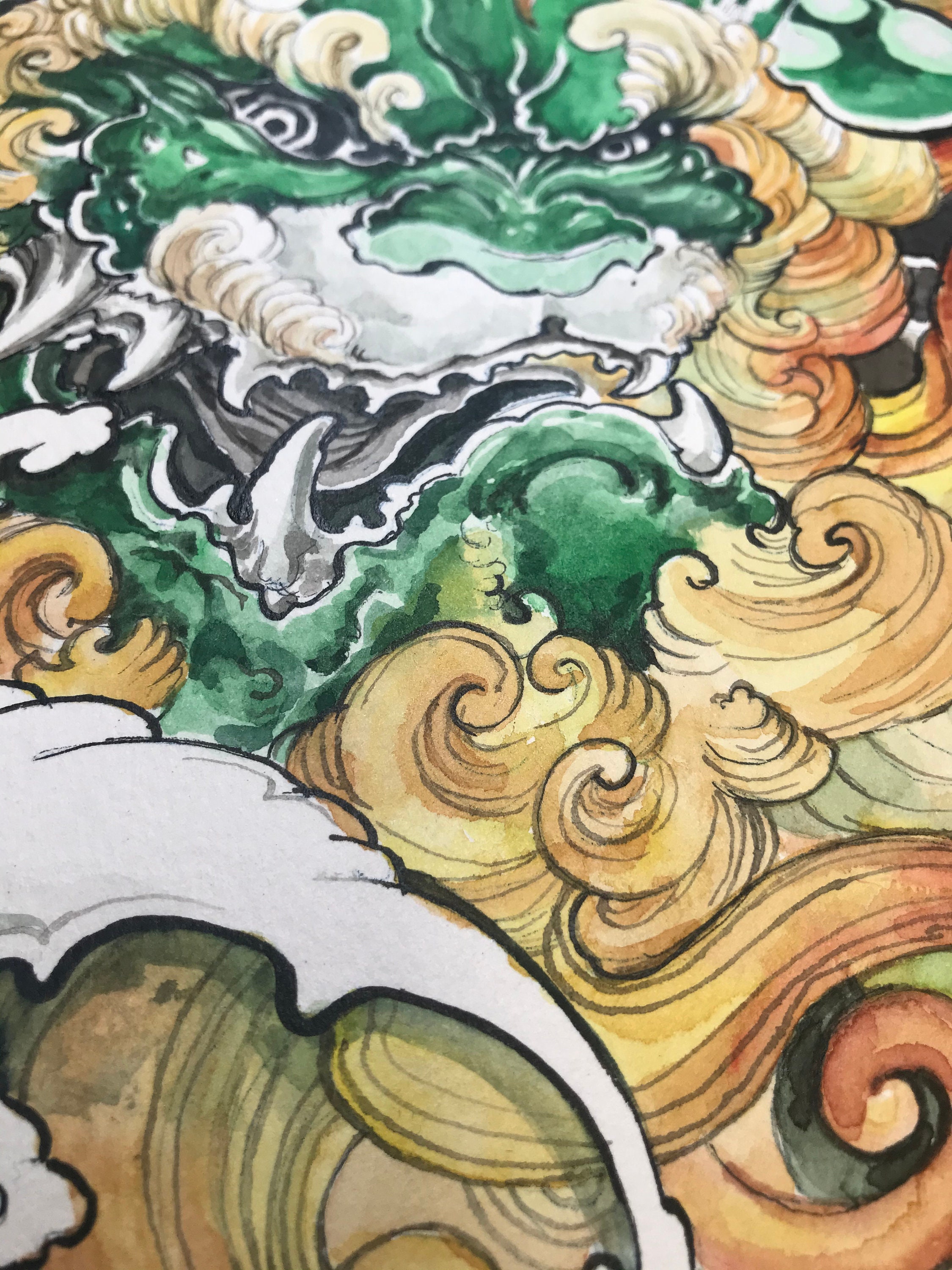 Foo Dog2 Art Print, Foo Dog Art Print, Wall Deco Art Print, High ...