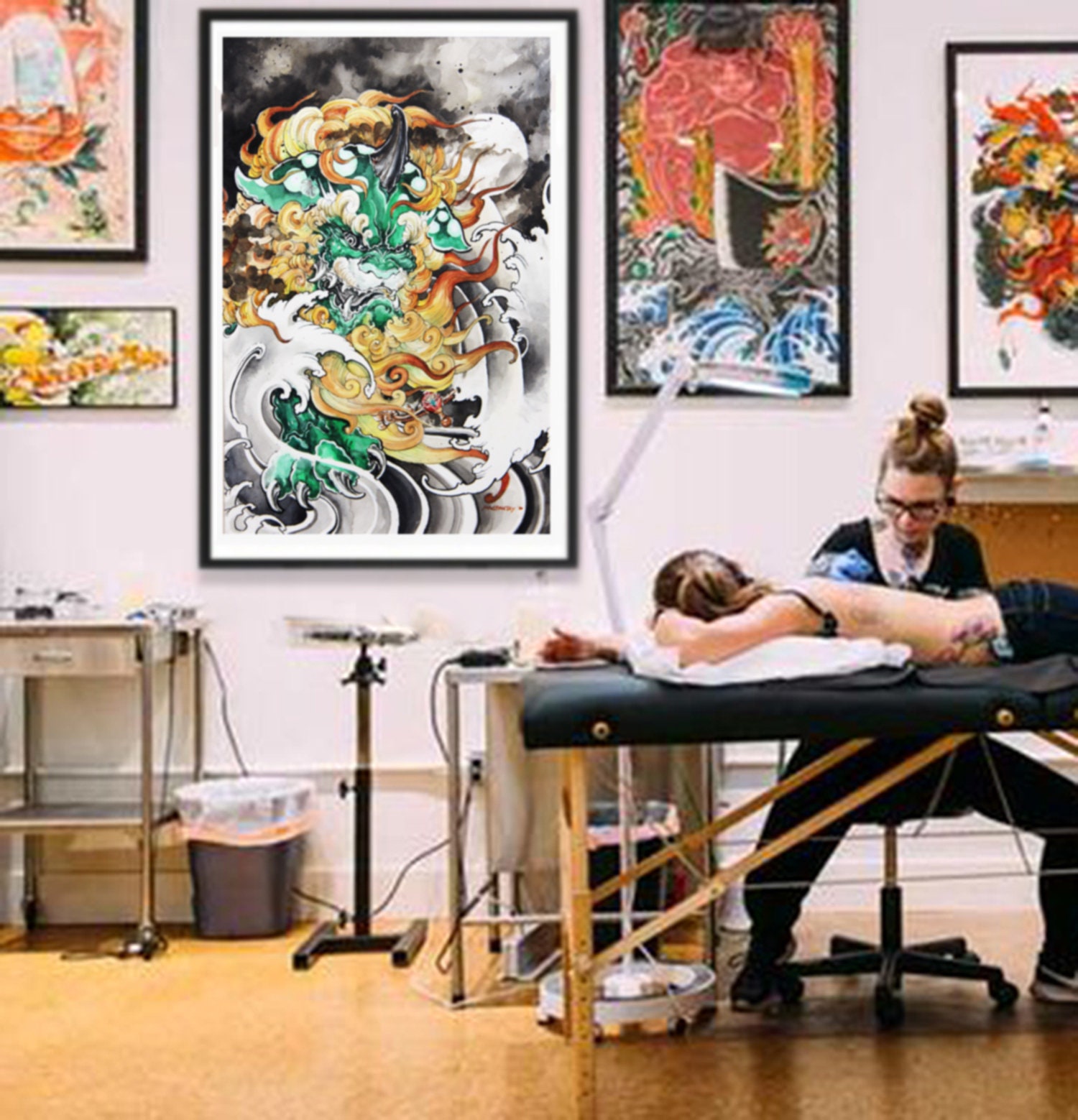 Foo Dog2 Art Print, Foo Dog Art Print, Wall Deco Art Print, High ...