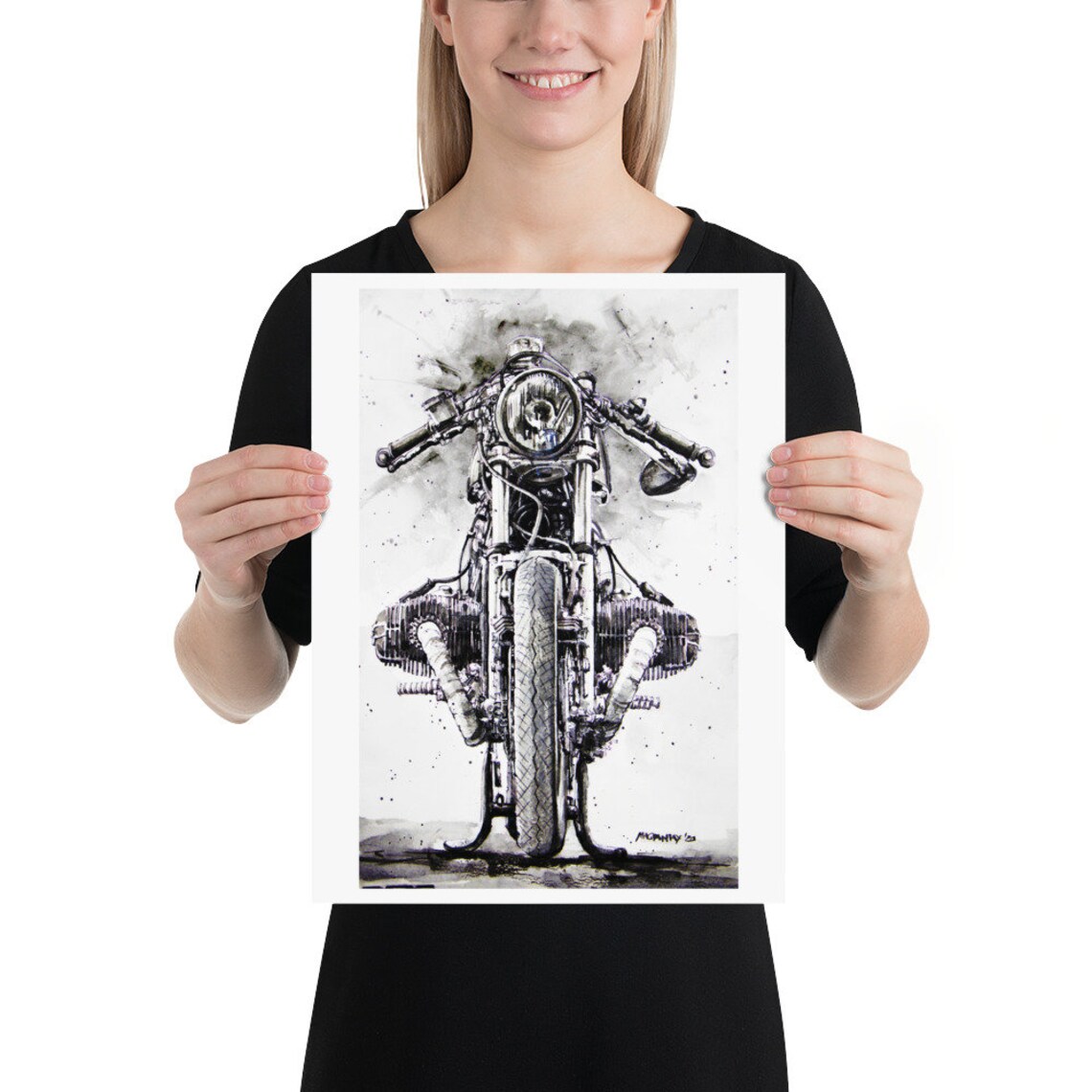 BMW Motorcycle- Art Print Posters Wall Deco Posters, Motorcycle Nursery ...