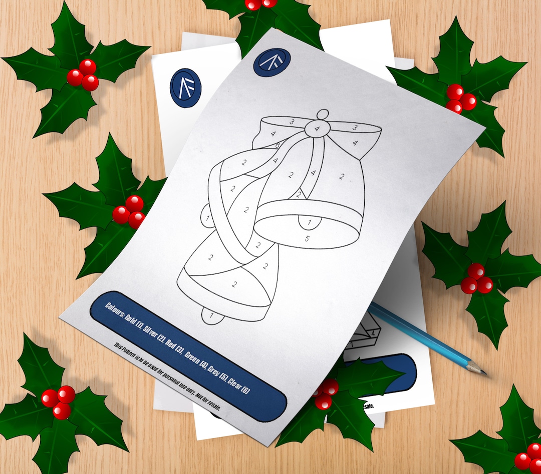 Stained Glass Holiday Bells, Digital Template/ Pattern - Etsy