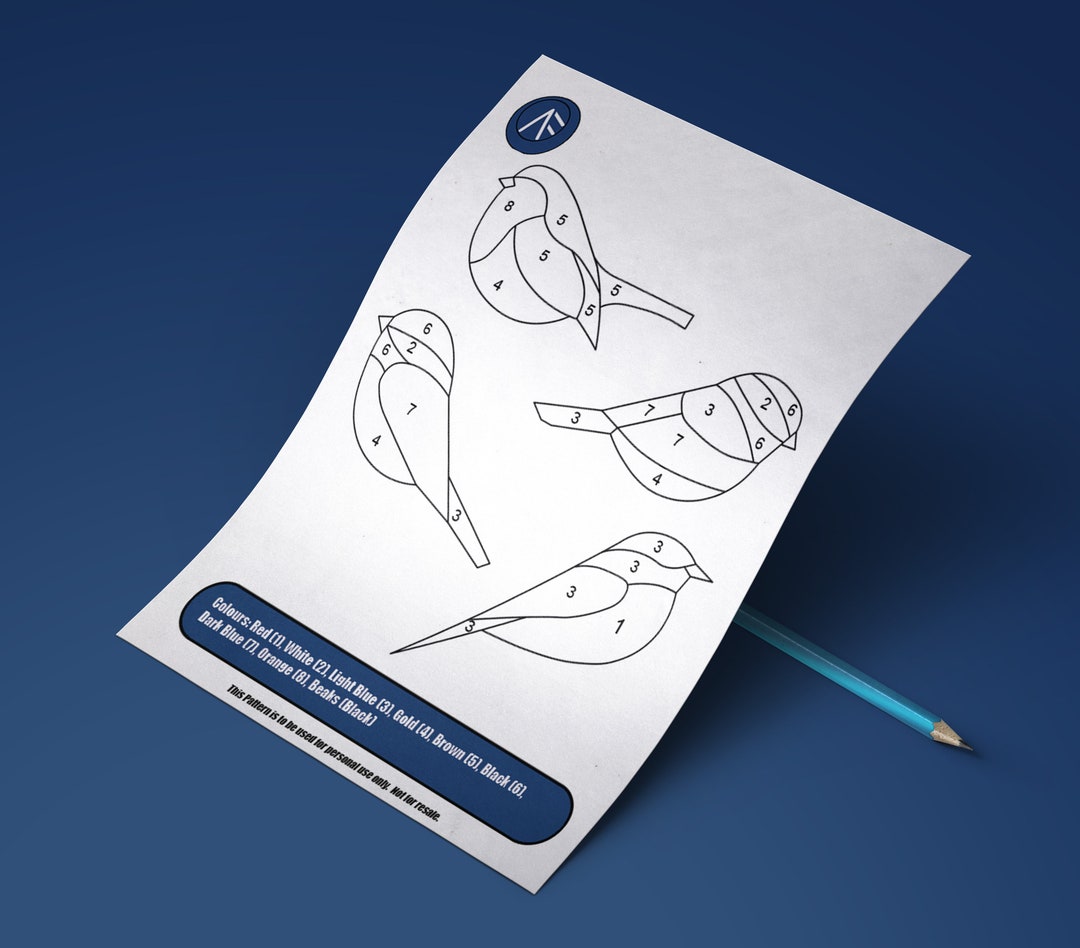 Stained Glass Song Bird Bundle 1, Digital Template/ Pattern - Etsy