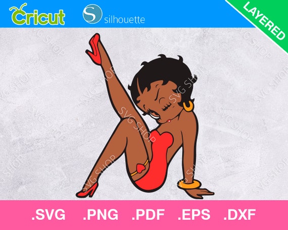 Betty Boop Svg Betty Boop Leg Up Betty Boop Png Afro Betty Etsy