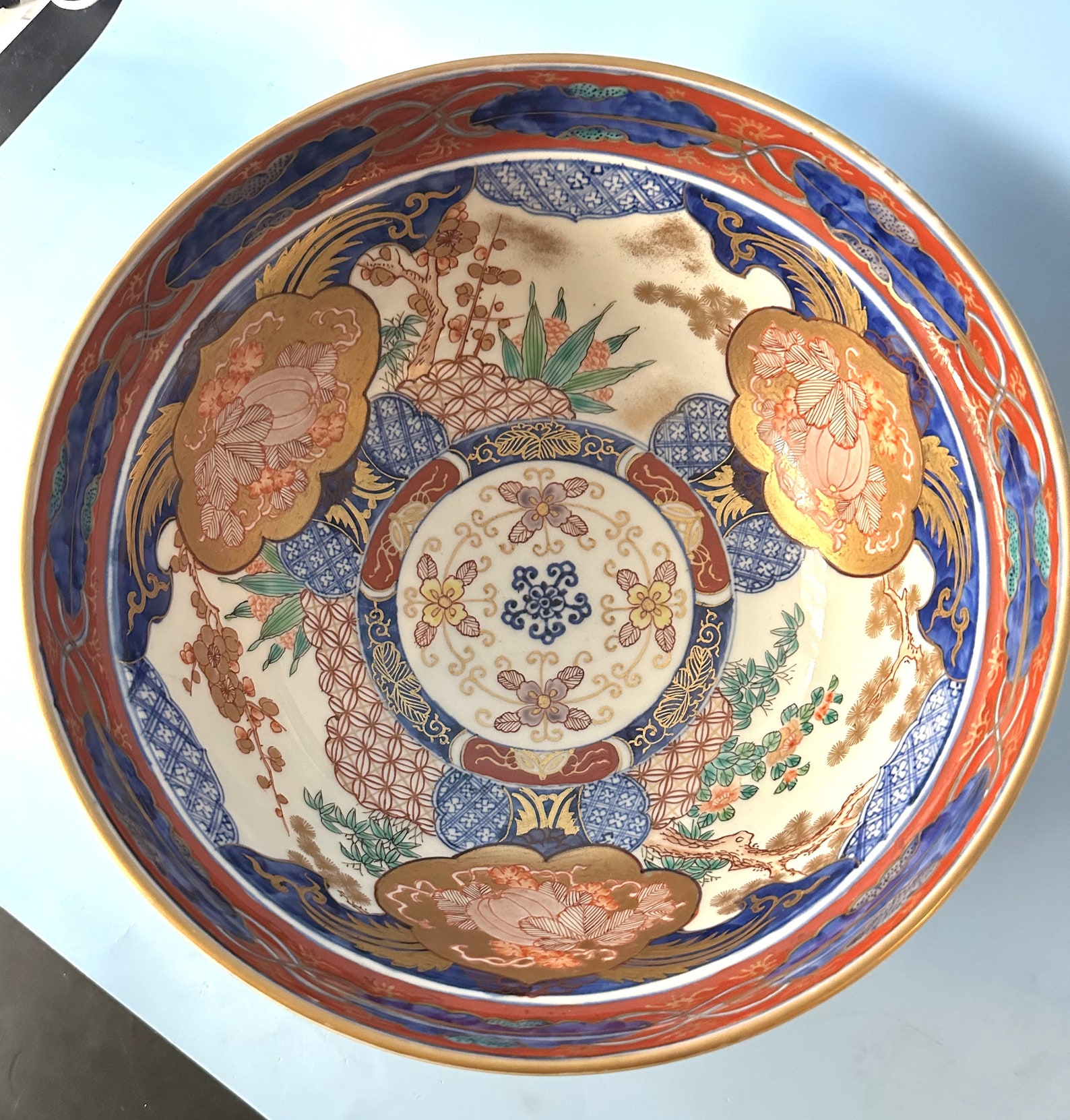 Japanese Imari Porcelain Deep Bowl. Meiji. 9 3/4" Diameter - Etsy
