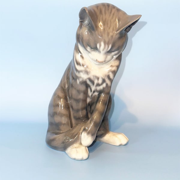 Royal Copenhagen Porcelain Cat Figurines - Etsy