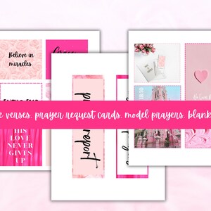 Hot Pink Prayer Board, Prayer Board Kit, Printable Prayer Board, Church ...
