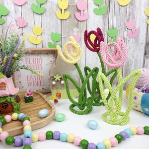 25 Easter Knitted Wire Patterns Bundle. Printable Templates for Knitted ...