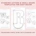 Knitted Wire Art: Standing Letter Templates (digital Download) - Etsy