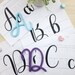 Knitted Wire Art Template Bundle Uppercase & Lowercase Letters and 140 ...