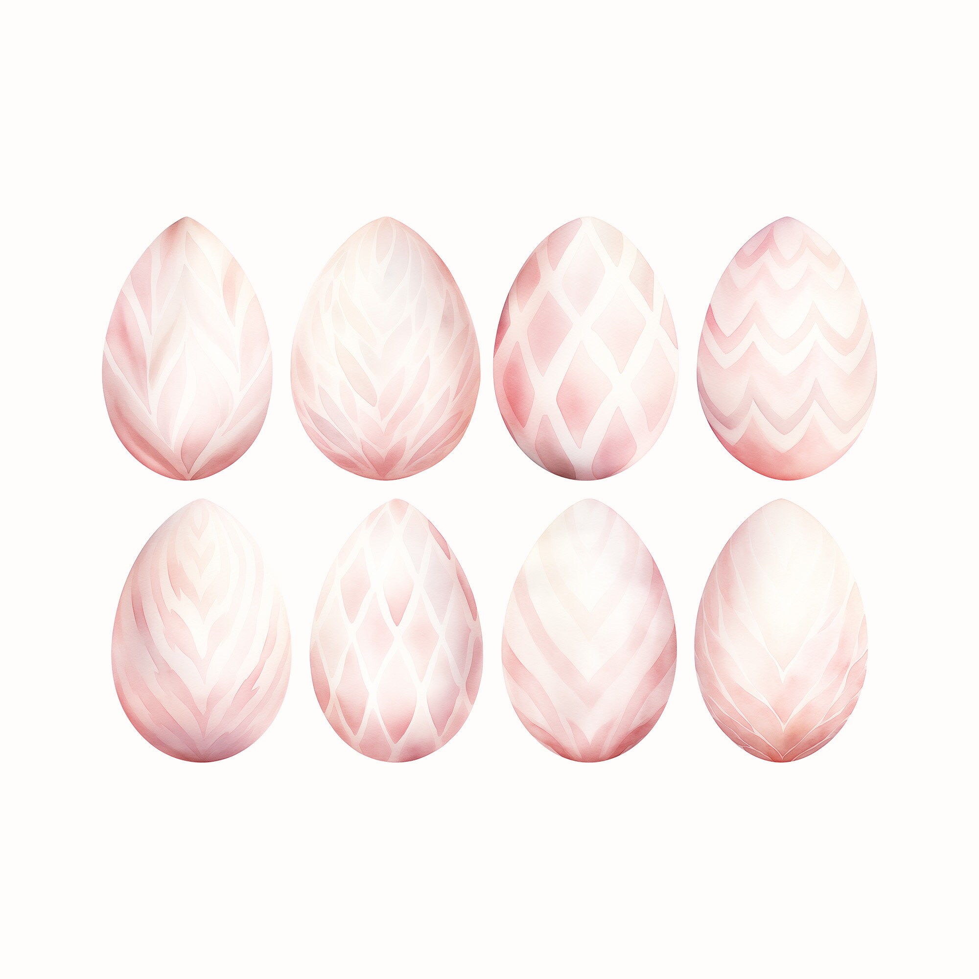 Easter Eggs Clipart, Watercolor Easter Cliparts, Spring Clipart, Pastel ...