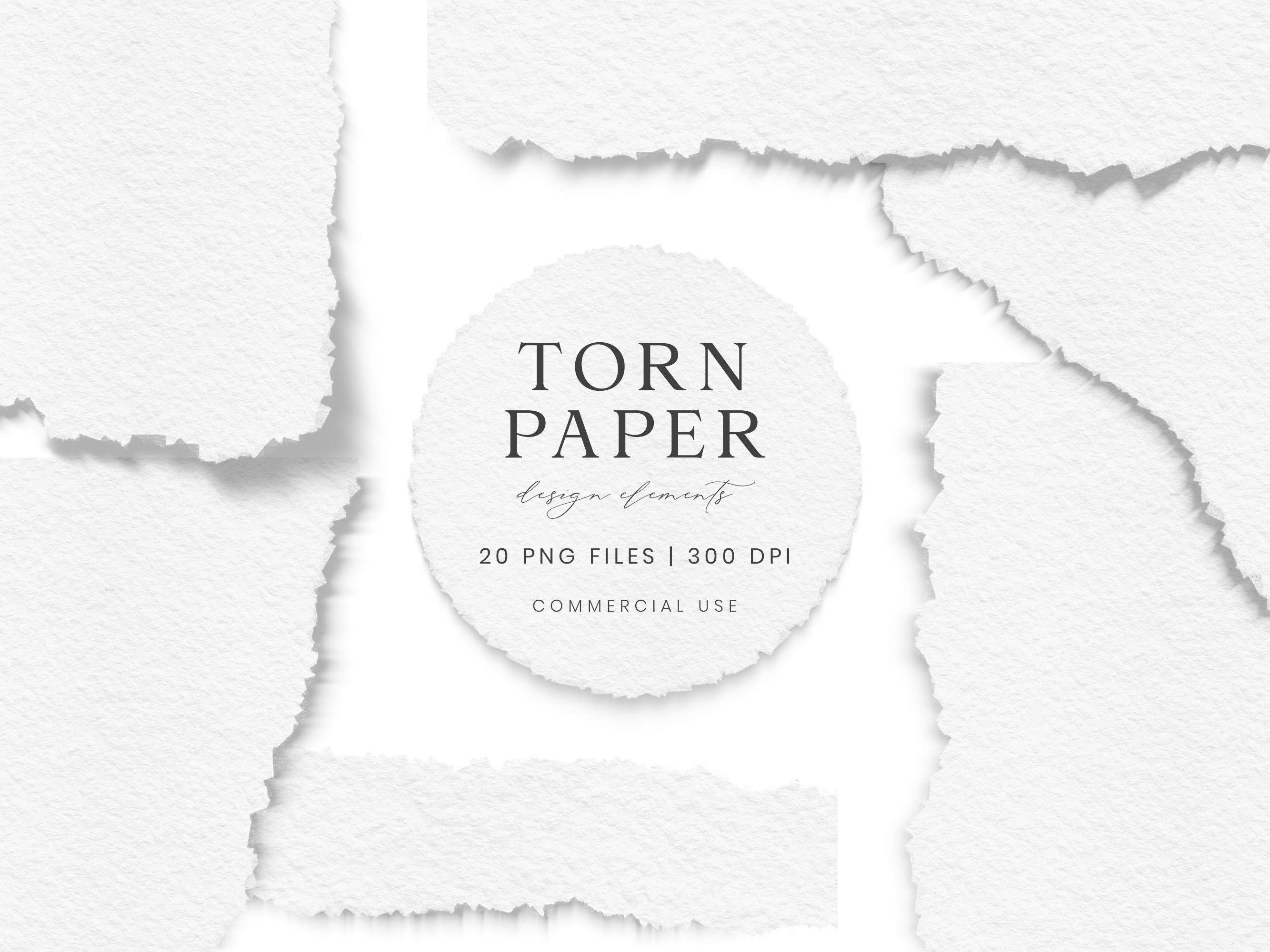 Watercolor Torn Paper for Scrapbooking, Pieces of Torn Paper, Scrapbook ...