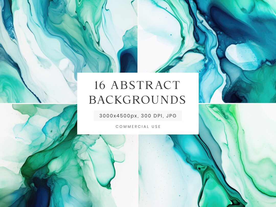 Green and Blue Backgrounds, Alcohol Ink Backgrounds, Abstract Textures ...