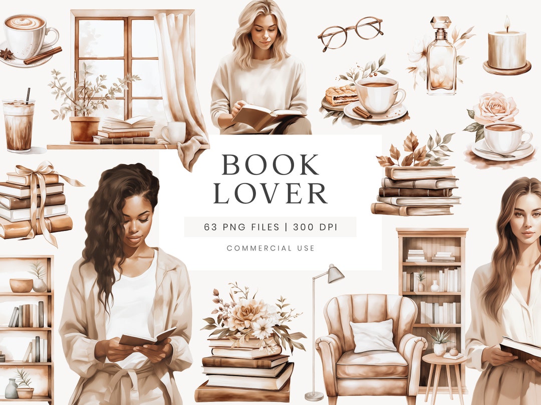 Bookworm Clipart, Book Lover Cliparts, Reading Clipart, Books Clipart ...