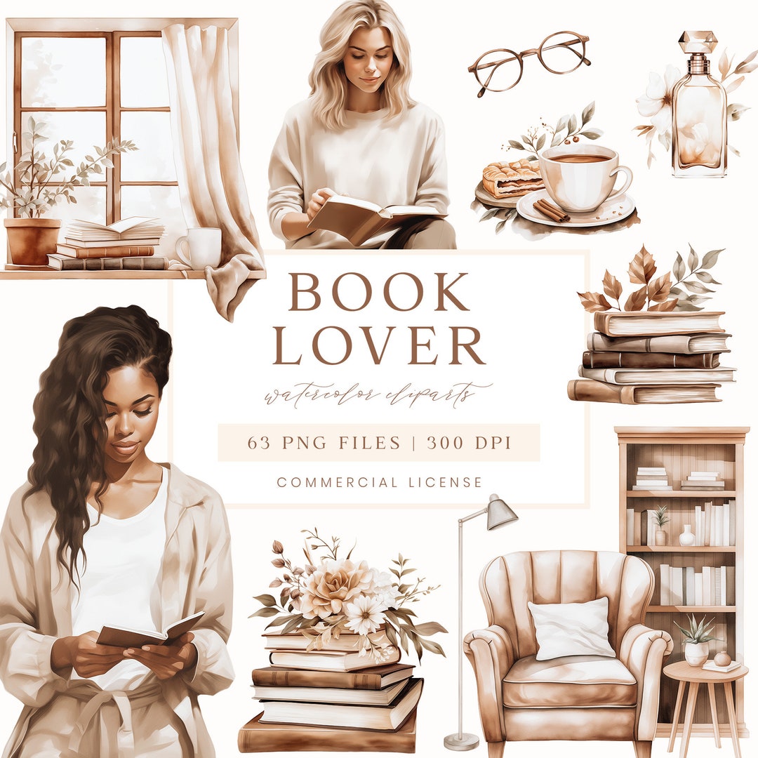 Bookworm Clipart, Book Lover Cliparts, Reading Clipart, Books Clipart ...