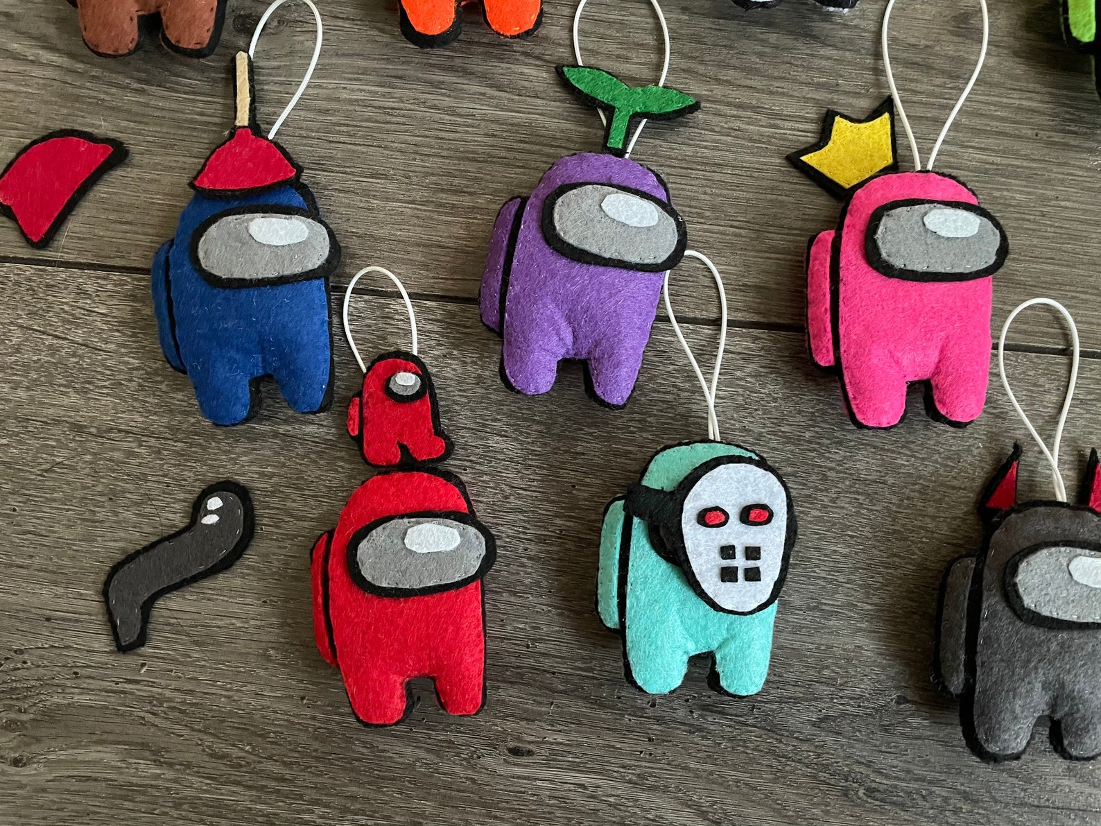 Among Us Inspired Plushie / Among Us Keyring / Among Us Ornament ...