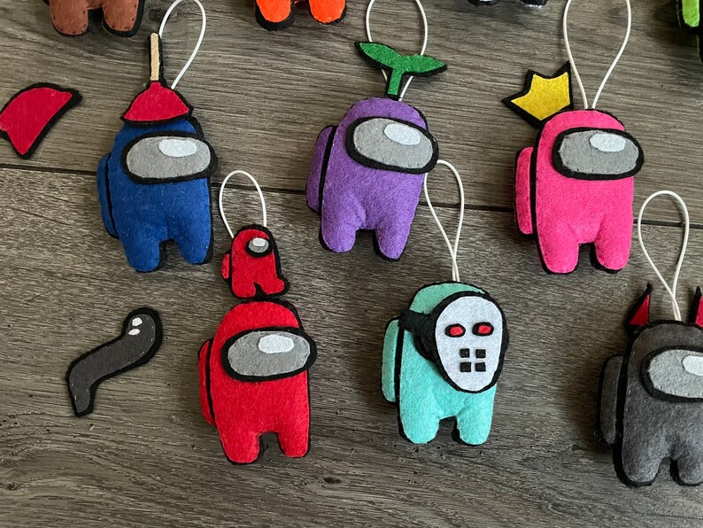Among Us Inspired Plushie / Among Us Keyring / Among Us Ornament ...