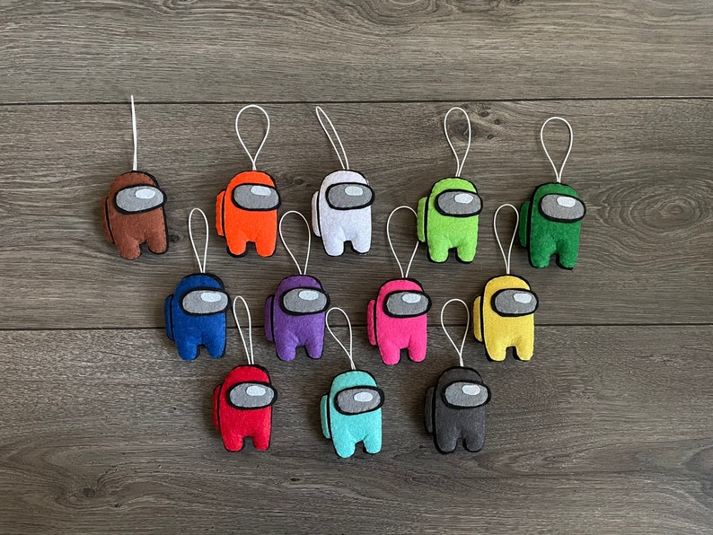 Among Us Inspired Plushie / Among Us Keyring / Among Us Ornament ...