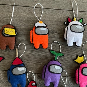 Among Us Inspired Plushie / Among Us Keyring / Among Us Ornament ...