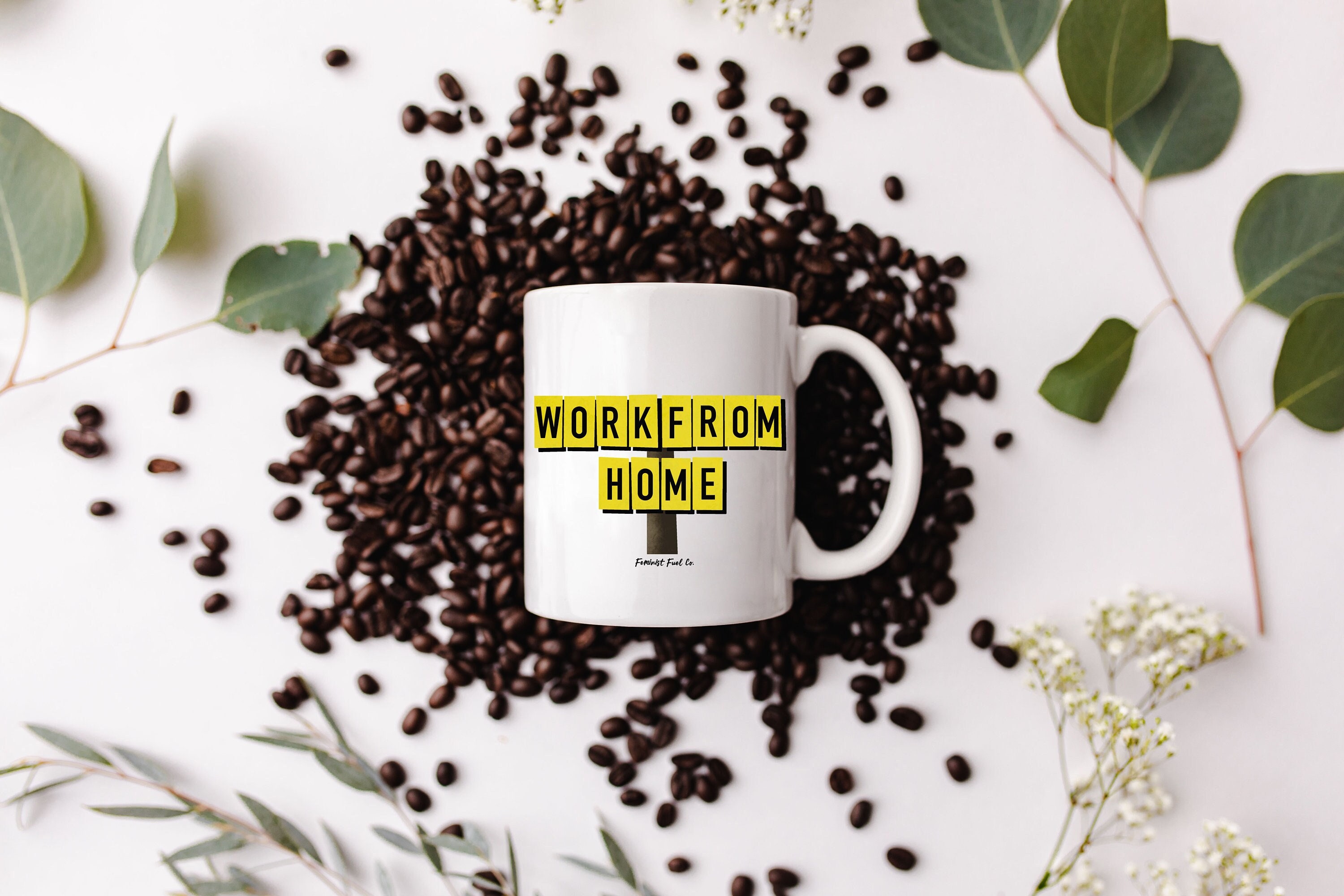 Work From Home Mug. Work Mug. Waffle House Mug. Waffle Lover Mug. WFH ...