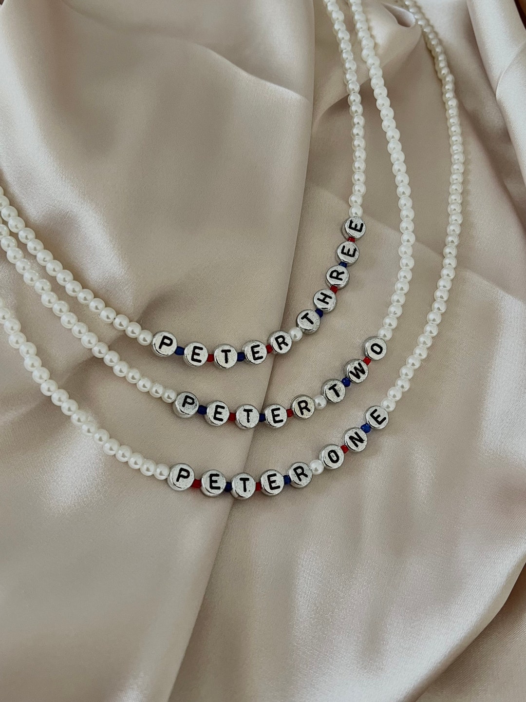 Spiderman Beaded Pearl Necklace, Peter Parker, Peter One, Peter Two ...