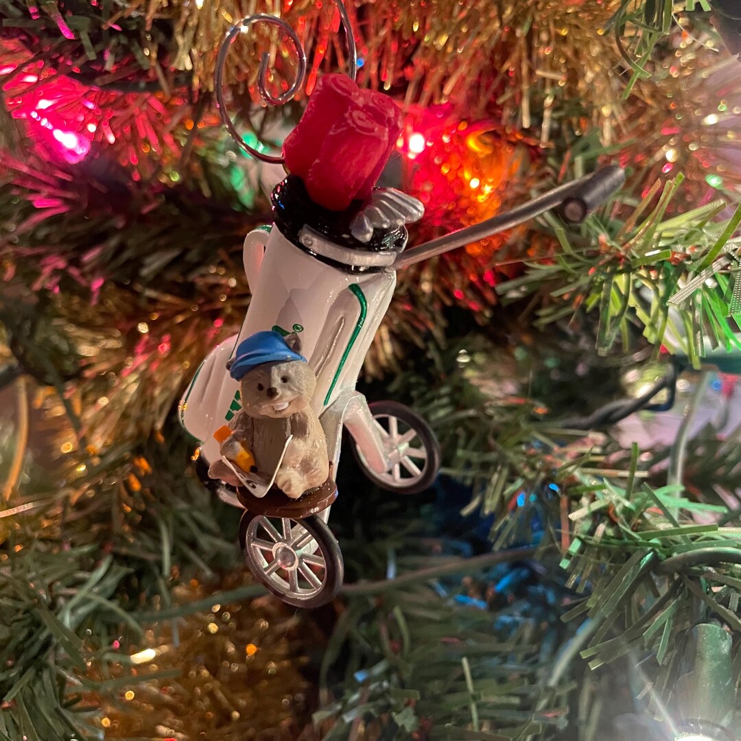 Golfer Gopher Christmas Ornament - Etsy
