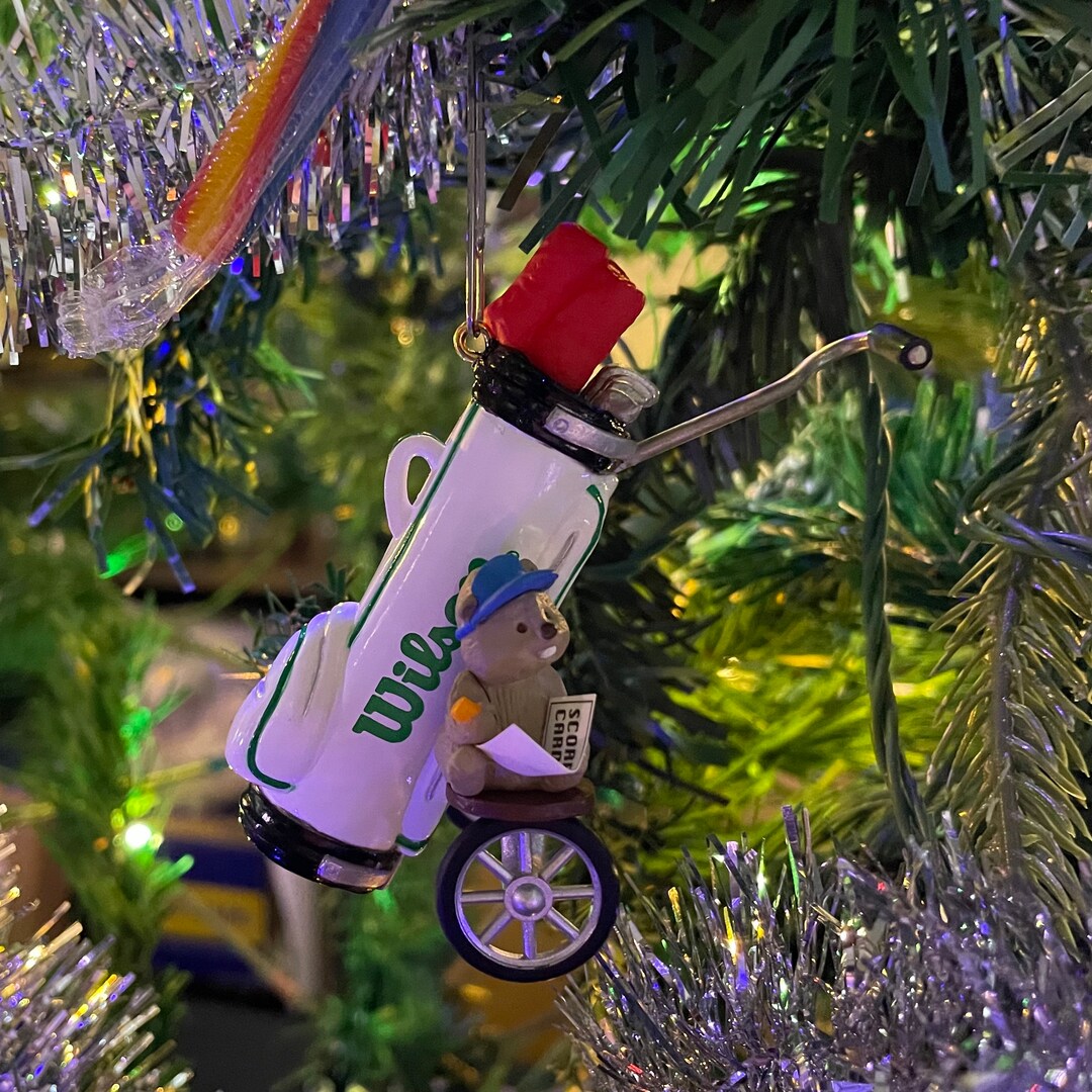 Hallmark Golfing Gopher Ornament: Wilson Golf Bag - Etsy