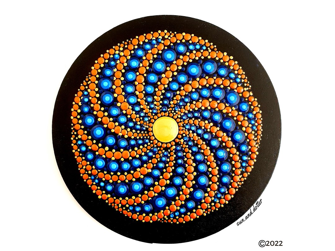 Summer Spiral Dot Mandala Pattern - Digital Download - Easy to Follow ...