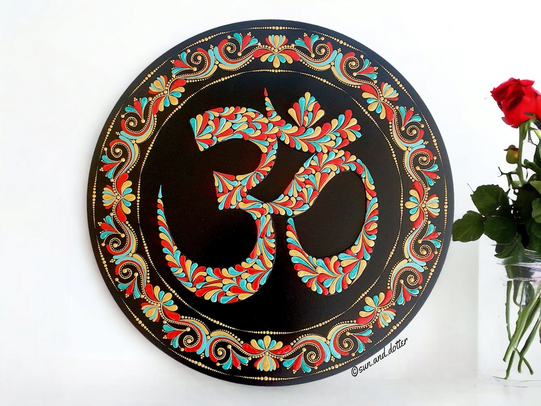 Sacred Swooshed Aum Mandala - the Sacred Aum Symbol in a Mesmerizing ...