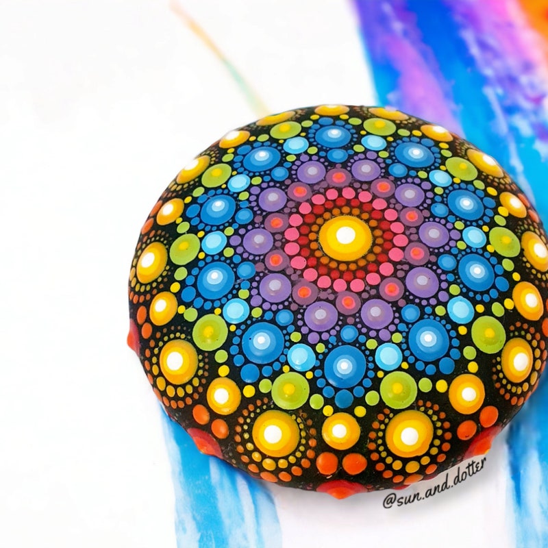 Mandala Stone - Etsy