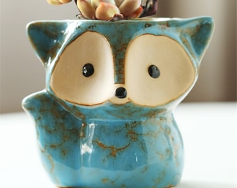 Fox Ceramic Planter - Etsy