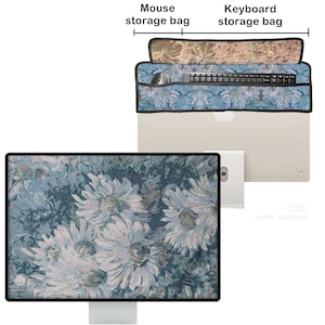 Computer Monitor Embroidery Fabric Dust Cover, Imac Dust Cover, Studio ...