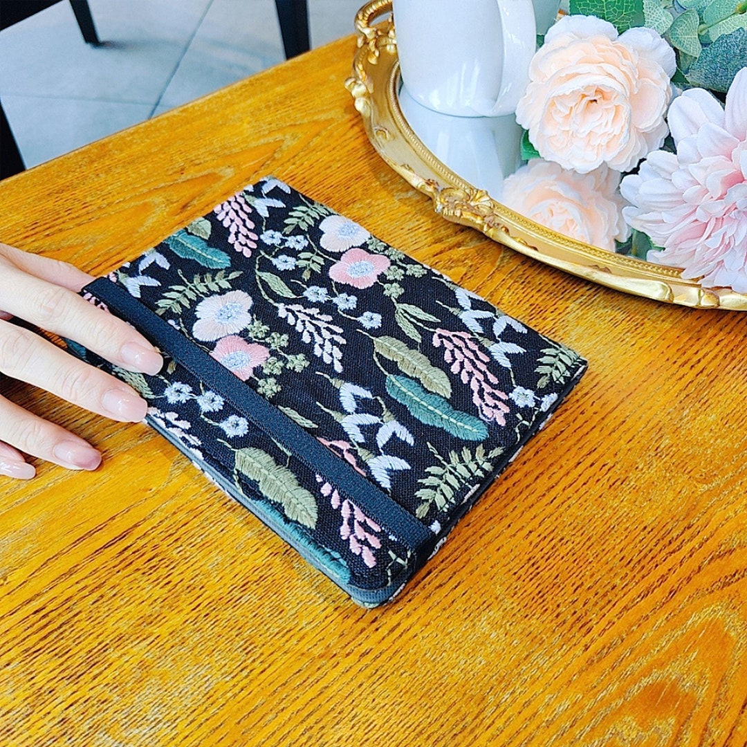 Hand Embroidered Flower Fabric Case for Nook Glowlight 2/3/4/4e Case ...