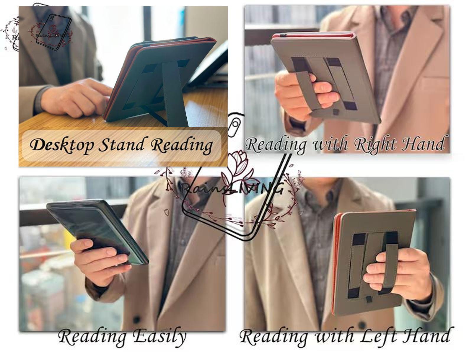 Retro Fairy Tale Forest Fabric Kindle Case With Hand Strap for ...