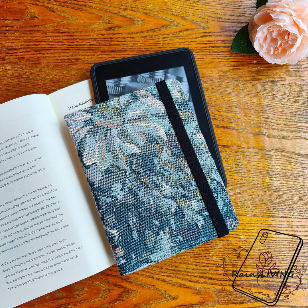 Monet Oil Painting Wind Sunflower Fabric Kindle Case Paperwhite 11th ...
