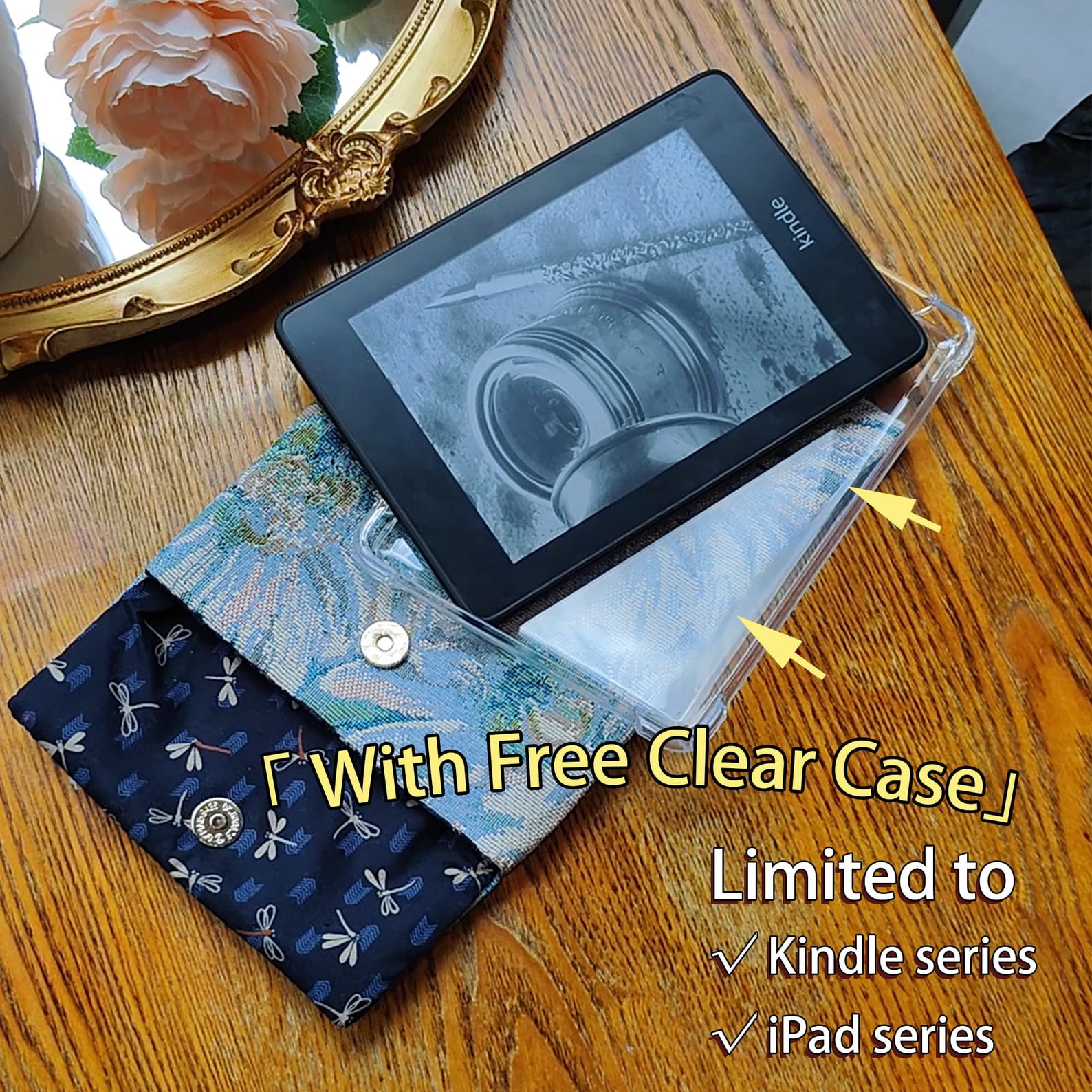 Monet Oil Painting Wind Sunflower Fabric Kindle Sleeve for Kindle ...