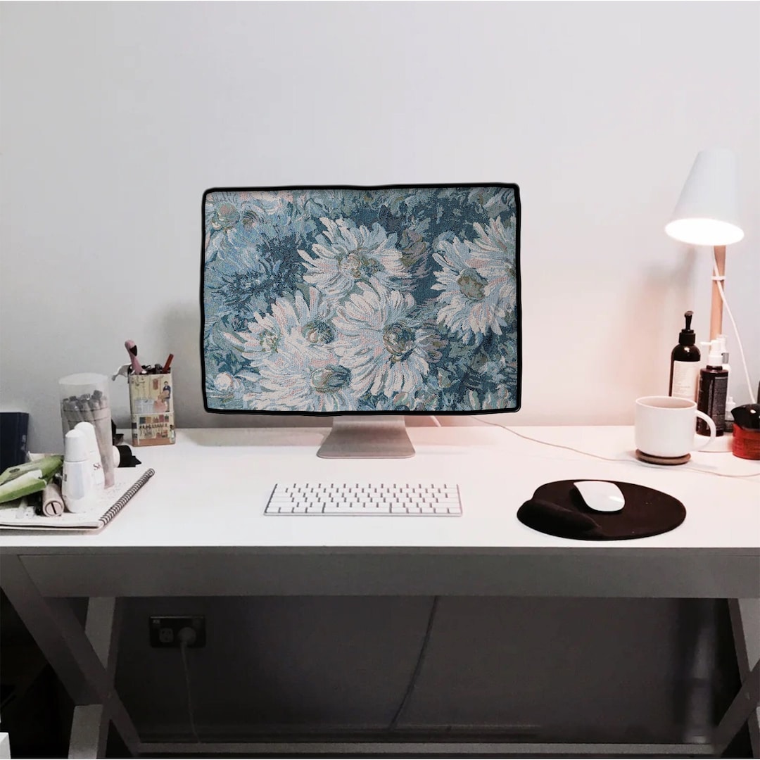 Computer Monitor Embroidery Fabric Dust Cover, Imac Dust Cover, Studio ...