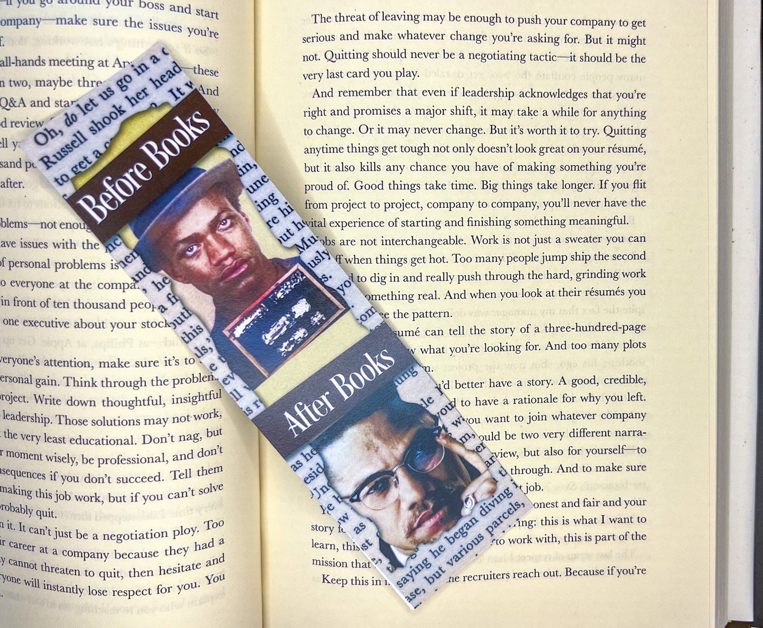 Malcolm X Bookmark: Before & After Books, Black History Gift - Etsy