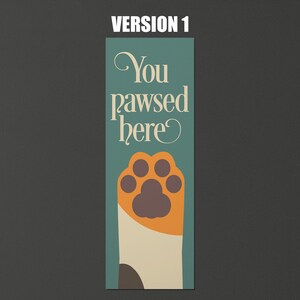 You Pawsed Here Dog Bookmark | Paused Here | Cat Bookmark | Dog Lovers ...