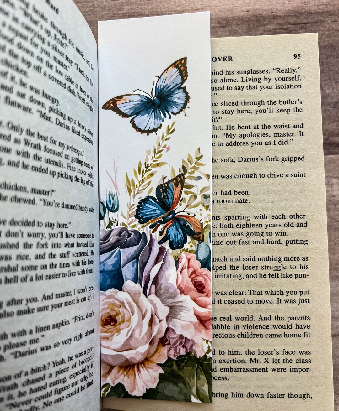 Butterfly Bookmark, Watercolor Floral Bookmark, Nature Themed Bookmark ...