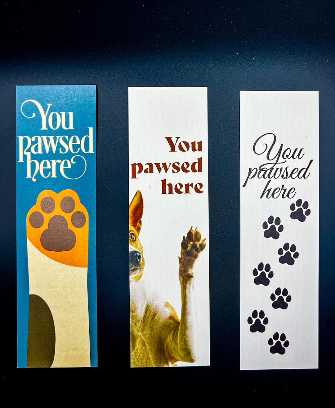 You Pawsed Here Dog Bookmark | Paused Here | Cat Bookmark | Dog Lovers ...