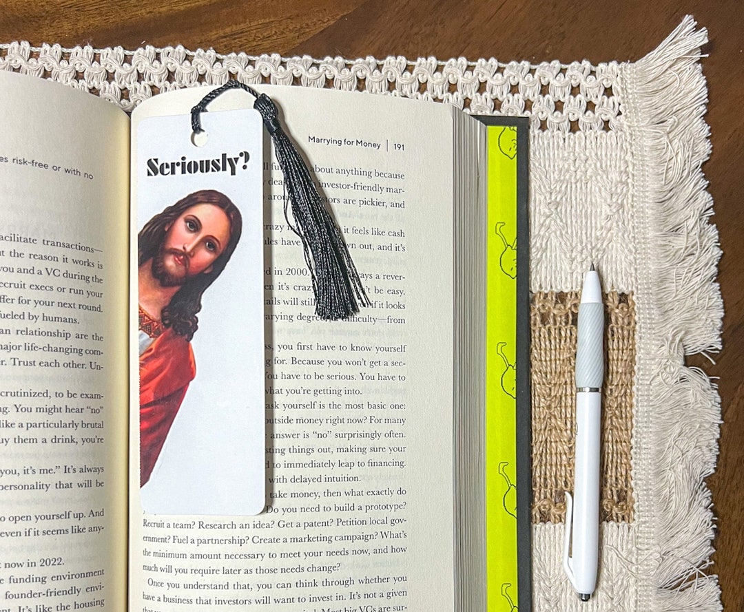Corner Peeking Smut Jesus Bookmark | Jesus Judging | Romance Reader ...